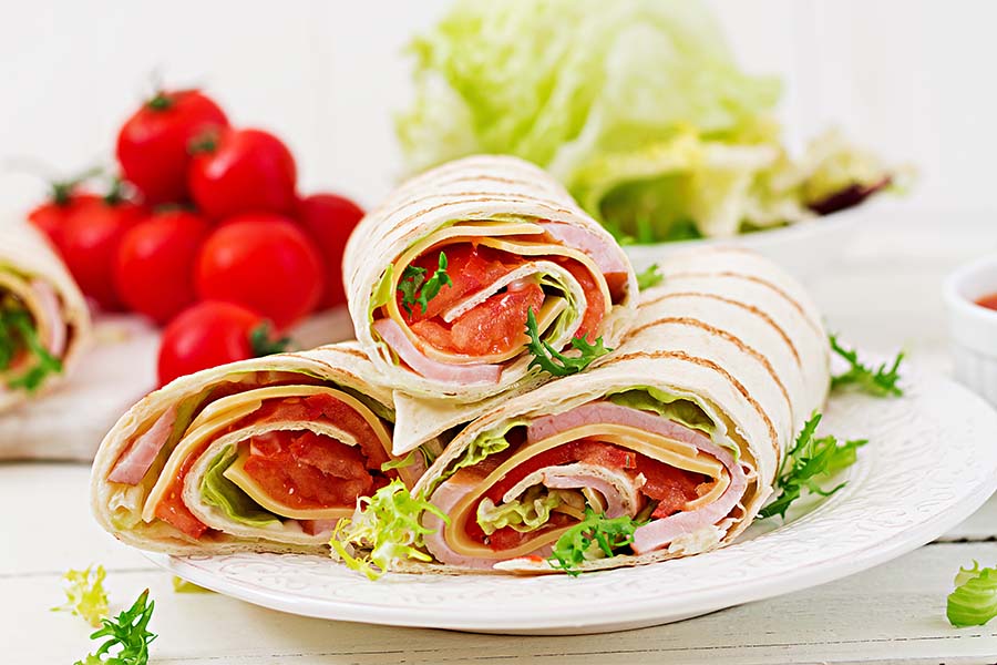 Traditional Ham Wrap Sandwich Sweet Valley By Jolly Farmer